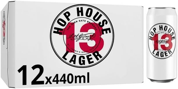 Hop House 13 Lager | 12 x 440ml Cans | Crisp and Full Flavoured Lager ...