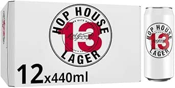 Hop House 13 Lager | 12 x 440ml Cans | Crisp and Full Flavoured Lager ...