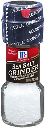 Amazon.com: McCormick Sea Salt Grinder, 2.12 oz (Pack of 6) - One 6 ...