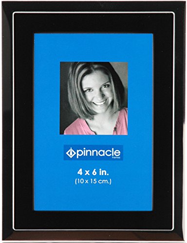 Pinnacle Frames and Accents 4-Inch by 6-Inch Photo Frame, Silver and ...