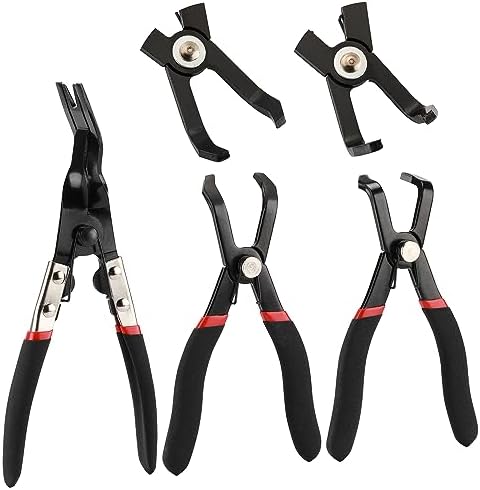 QWORK Angled Push Pin Pliers Set, 30 and 80 Degree Angled Pliers ...