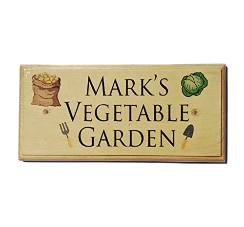 Personalised Vegetable Garden Sign, Custom Gardening Plaque For ...