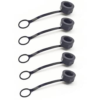 5Pcs M12 Connector Dust Cover for Male Connector, M12 Plastic ...