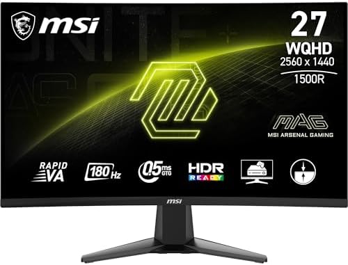 MSI G32C4X 32 Inch FHD Curved Gaming Monitor - 1500R, 1920 X 1080 Va ...