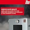 ITA Fumoir Électrique 7000 - Ensemble Smoker avec Chauffage, Table ...