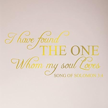 Amazon.com: 48" I Have Found The one whom My Soul Loves Song of Solomon ...