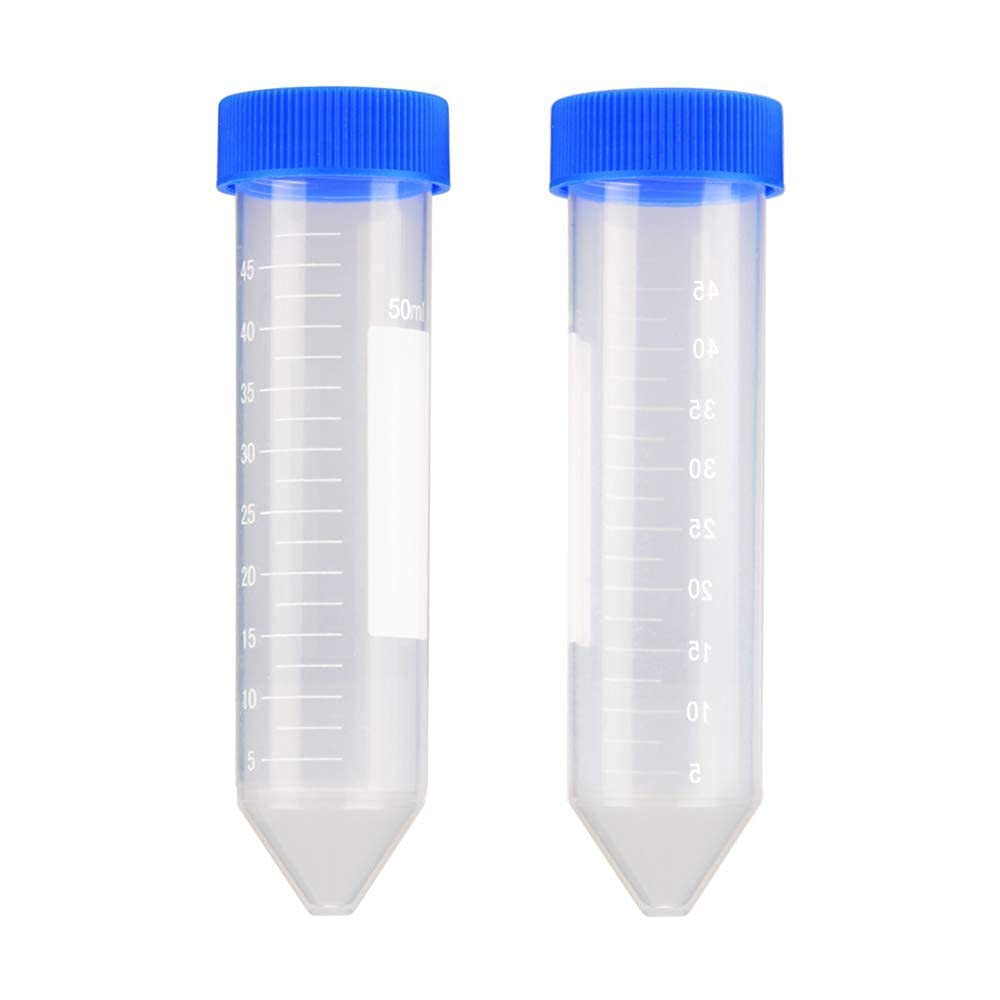 Tarson Sterile 50ml Graduated Centrifuge Tubes, Pack of 10, with Screw ...