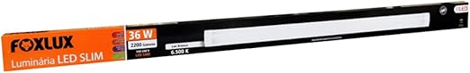 FOXLUX Luminária LED Slim – 36W – Bivolt – 6.500K – Luz Branca ...