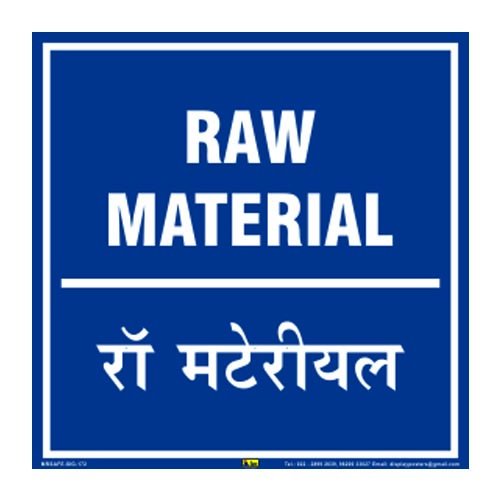 Mr. Safe - Raw Material Sign Eco Vinyl Sticker 8 inch X 8 inch : Amazon ...