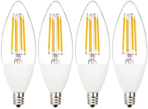 UNILAMP Dusk to Dawn Light Bulbs, Outdoor Candelabra Light Bulbs, 5W ...