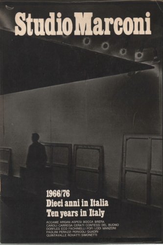 Amazon.com: Studio Marconi, 1966/76. Diece anni in Italia. Ten Years in ...
