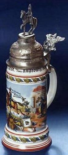 Amazon.com: German Porcelain Regimental Cavalry Beer Stein : Everything ...