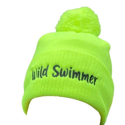 Wild Swimmer - Thermal Bobble Hat, Bright Yellow Perfect Wild Swimming ...