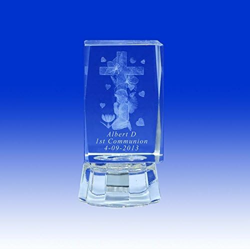 Amazon.com: 12 pcs Personalized Custom Laser Etched Engraving 3D Cross ...