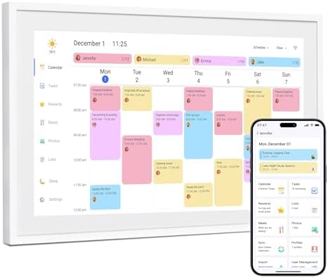 Amazon.com : Dragon Touch 15.6 inch Digital Calendar Chore Chart ...