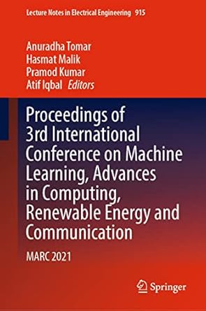 Proceedings of 3rd International Conference on Machine Learning, Advances in Computing ...