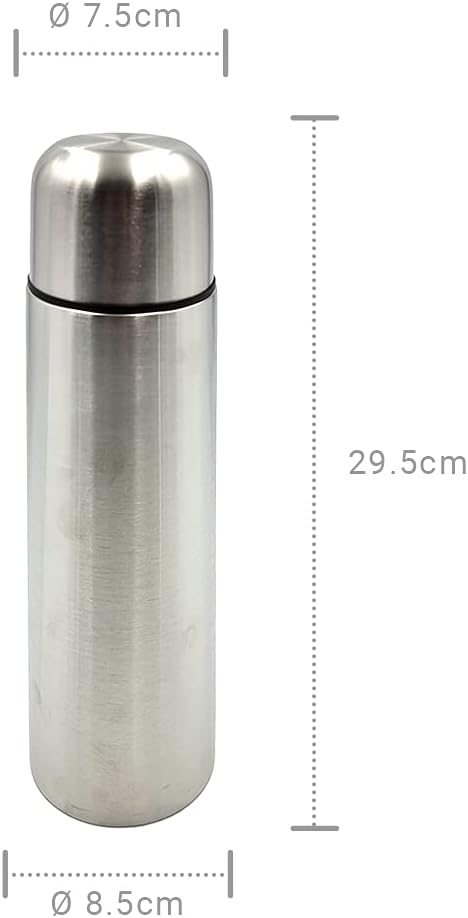 Vacuum Insulated Thermos Bottle 750ml- with Push Button- Keeps ...