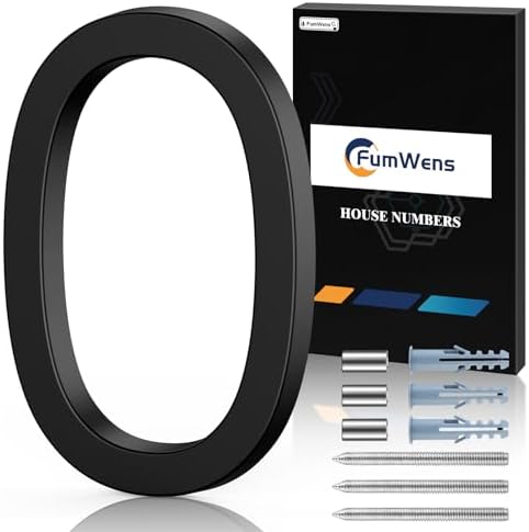 Amazon.com: FumWens 6 Inch Floating House Numbers for Outside, Metal ...