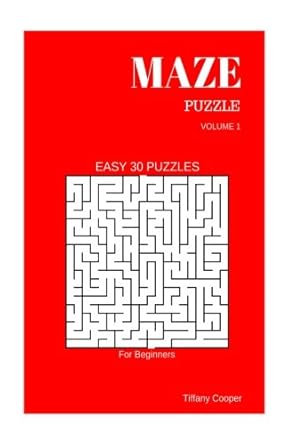 Maze Puzzle: Maze Puzzle Volume 1 Easy 30 Puzzles (For Beginners ...