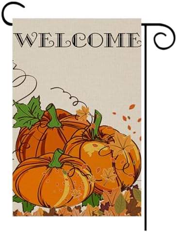 Amazon.com : Football Garden Flag 12x18 Inch Double Sided Fall Welcome ...