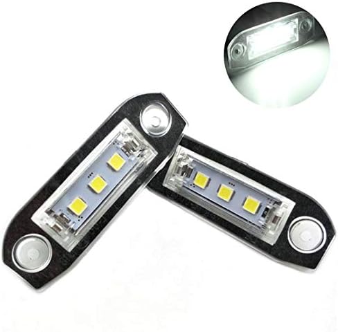 HouYeen 2X LED Number Liscence Plate Bulb Lights Left and Right for Vol-vo C70 S40 S60 mk2 S80 ...