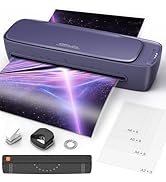 Amazon.com : Qfun Small Laminator Machine with 20 Laminating Sheets 9 ...