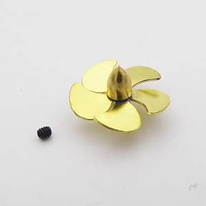 Amazon.com: RC Boats Shaft Propeller Copper Propeller 5-Blades Mini ...