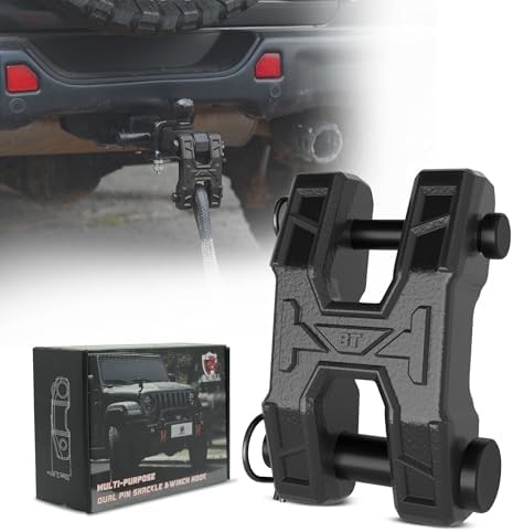 Amazon.com: AMBULL H-Shaped Towing Winch Shackle, Heavy Duty Winch ...