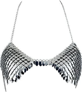 Amazon.com: GO NAUTICAL INSTRUMENTS Armor Scale Mail Chainmail Crop Top ...