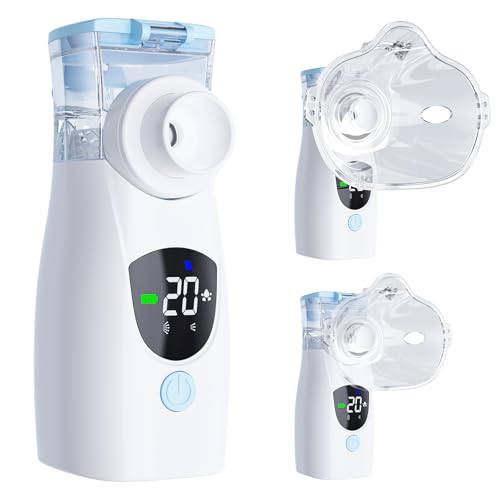 Travel Mesh Nebulizer with Auto Clean - Quiet Handheld Nebulizer for ...