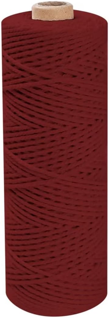 Maxee 2mm x 100m 100% Cotton Macrame Cord Cotton Rope Thread Lace ...