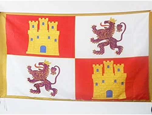 Amazon.com : AZ FLAG Crown of Castile 1230-1715 Flag 3' x 5' for a pole ...