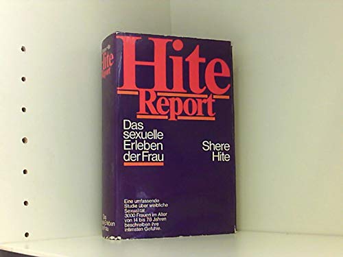 Amazon.com: THE HITE REPORT A Nationwide Study on Female Sexuality ...