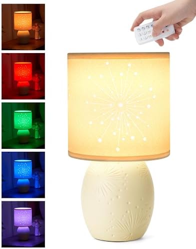 UMEXUS Small Cordless Table Lamp, 5200mAh Battery Operated Touch Lamps ...