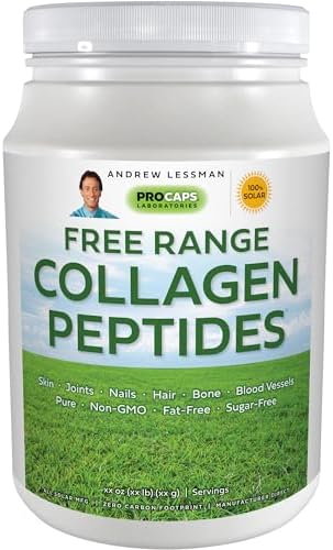 Amazon.com: ANDREW LESSMAN Free Range Collagen Peptides Powder 60 ...
