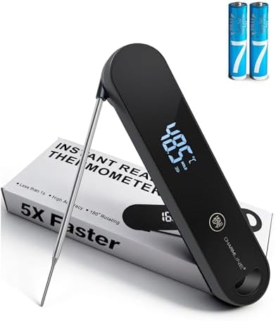Amazon.com: Charmline 0.5 Sec Instant Read Meat Thermometer Digital ...