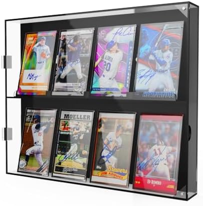 Amazon.com: Acrylic Baseball Card Display Case: 8 Trading Card Storage ...