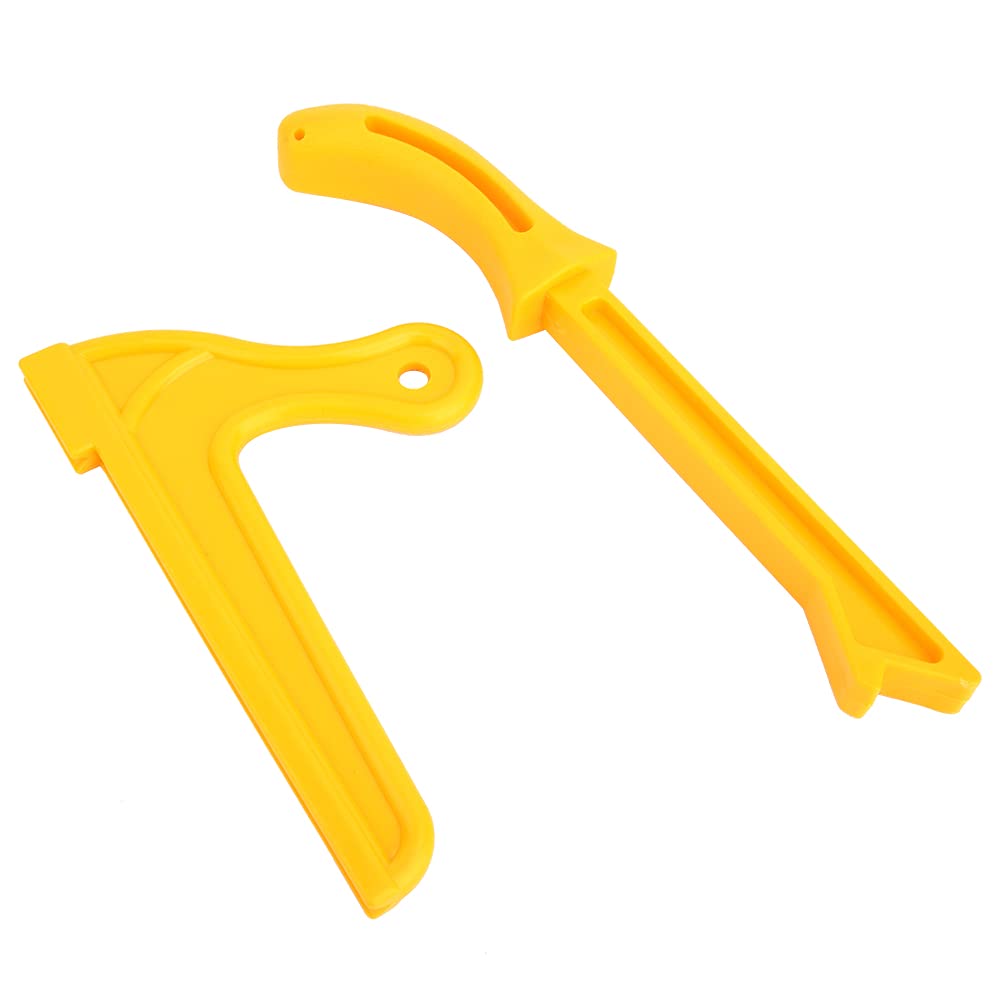 2Pcs 2 in 1 Safety Push Sticks for Table Saw Yellow Plastic Push Sticks ...