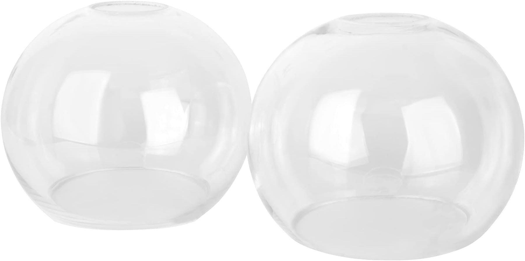 6-Inch White Glass Globe - 3-1/4-Inch Fitter Opening - Directional ...