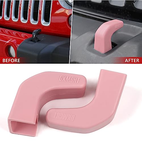 Snapklik.com : DKMGHT Factory Bumper Tow Hook Covers For Jeep Wrangler ...