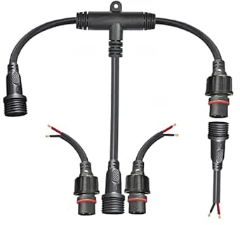 YETOR Wasserdichte Stecker 2 polig,IP68 16AWG Wasserdichter Stecker ...