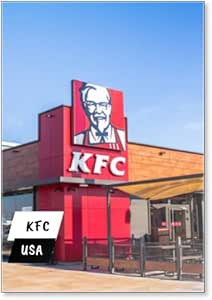 Amazon.com: KFC Fast Food Restaurant Logo at Its Building, Fridge ...