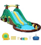 Amazon.com: Dinosaur Bounce House Water Slide, Bouncy House Castle with ...