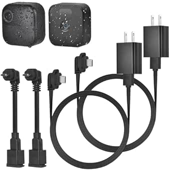 Amazon.com: 2Pack 10ft/3m Power Cable and Adapter for Blink Outdoor 4 ...