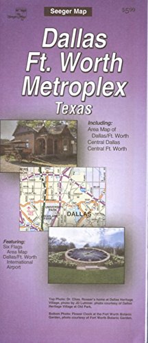 MAP OF DALLAS - FORT WORTH METROPLEX /TEXAS /HUGE FOLDOUT /STREETS ...