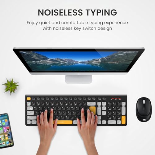 Portronics Key7 Combo Wireless Keyboard & Mouse Set with Copilot AI, 2. ...