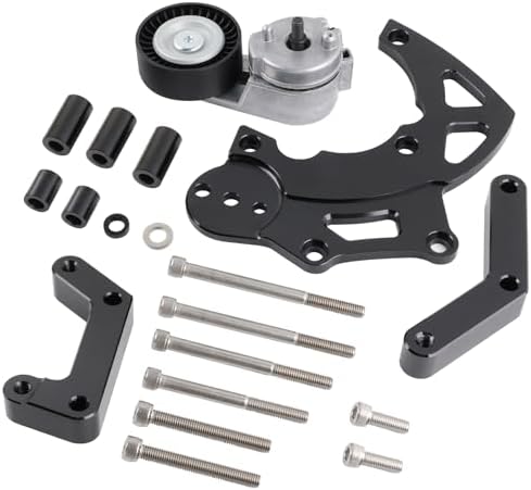 Amazon.com: Bevinsee LS Swap R4 AC Compressor High Mount Bracket Kit ...