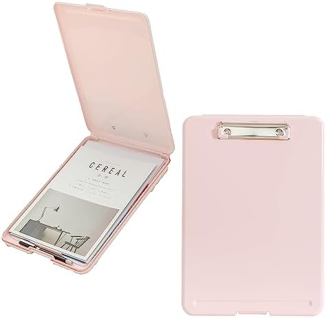 Plastic Storage Clipboard, Nurse Clip Board 8.5x11 with Storage ...