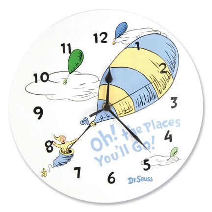 Amazon.com: Trend Lab Dr.Seuss Wall Clock, Oh! The Places You'll Go ...