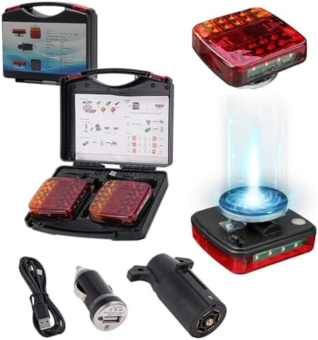 Wireless Trailer Lights Magnetic,2025 New Wireless Magnetic Trailer ...